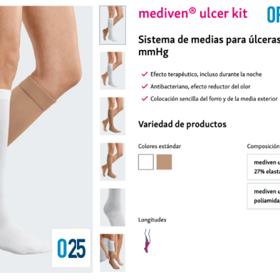 Mediven Ulcer Kit Tratamiento Integral para Úlceras Venosas